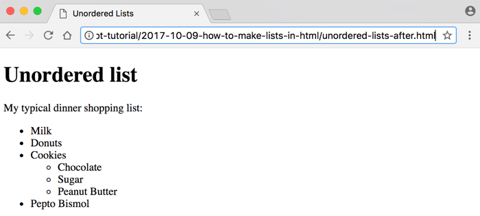 How To Make Lists In HTML